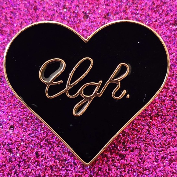 Boutique | Jewelry | 32 Ugh Black Heart Funny Love Enamel Pin | Poshmark